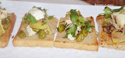 exotic-n-easy cooking: Bread Cheese Canape