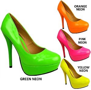 Troy Tashaz Blog: Now Trending: Neon high heels