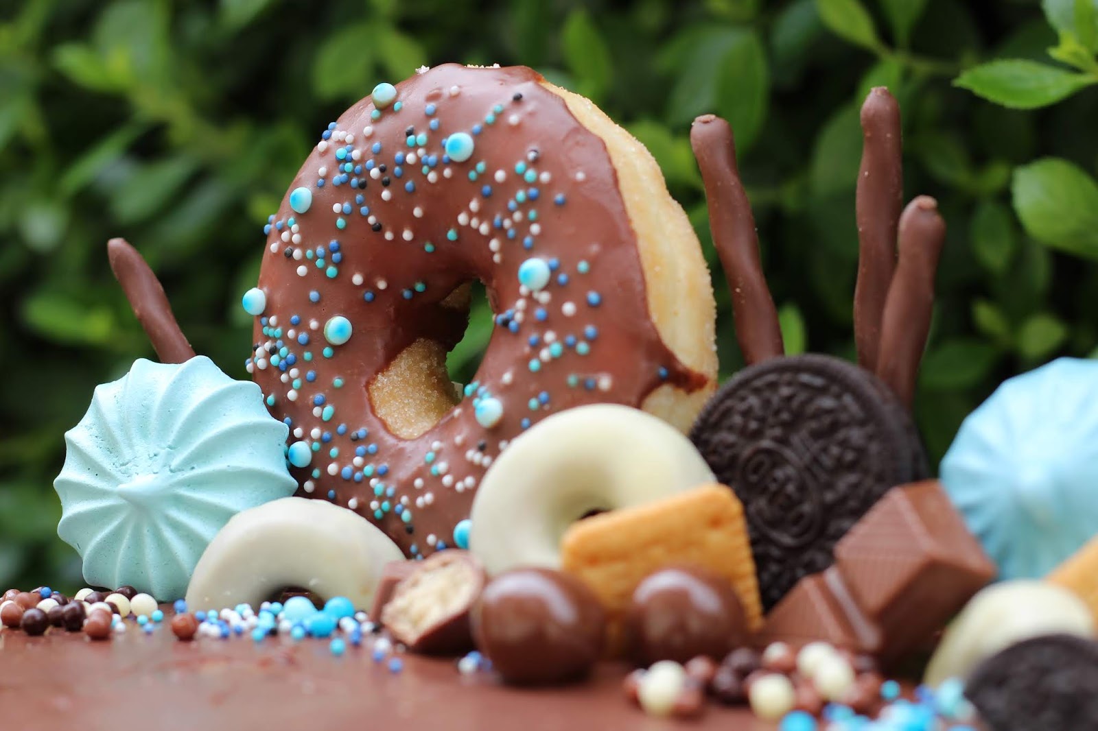 O Bolinho de Sábado: Bolo Donut (bolo de aniversário)