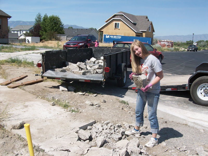 Our Concrete Home: DAY 272: Concrete Busting and Setting Windows