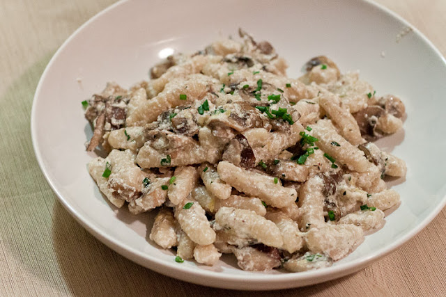 fruit dip: Ricotta Cavatelli with Mushrooms