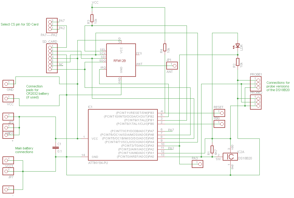 Gadjet's Blog: Multi purpose ATtiny84 PCB