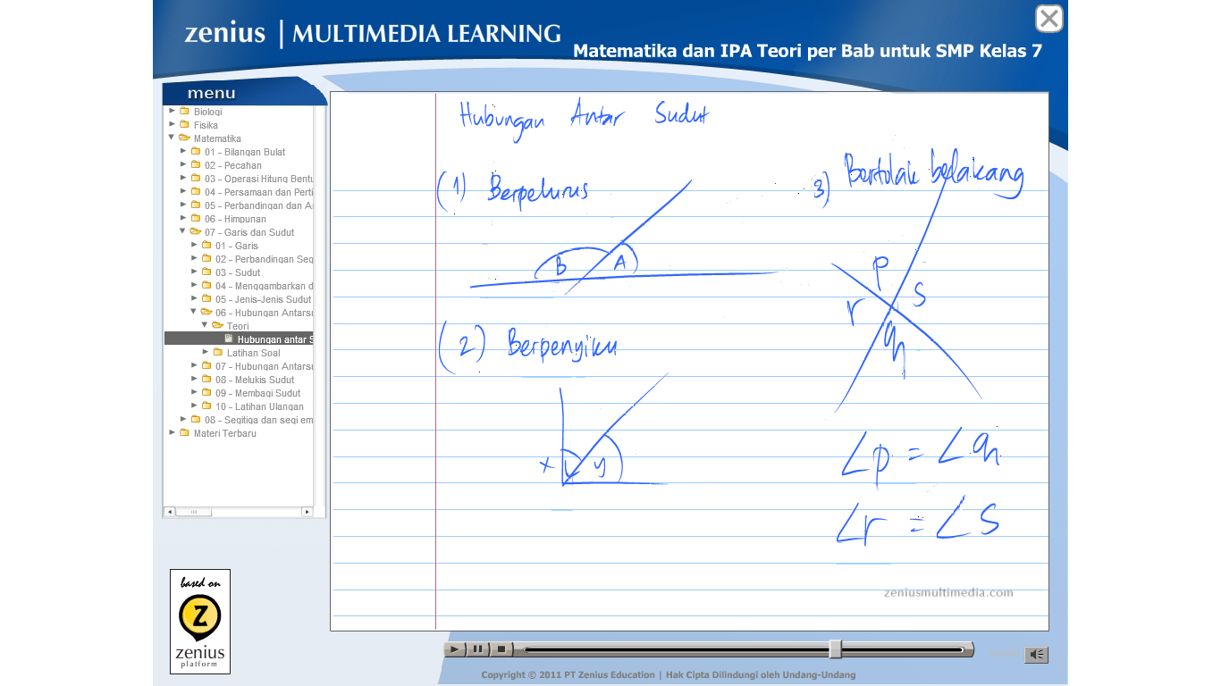 E-learning dengan Zenius.net