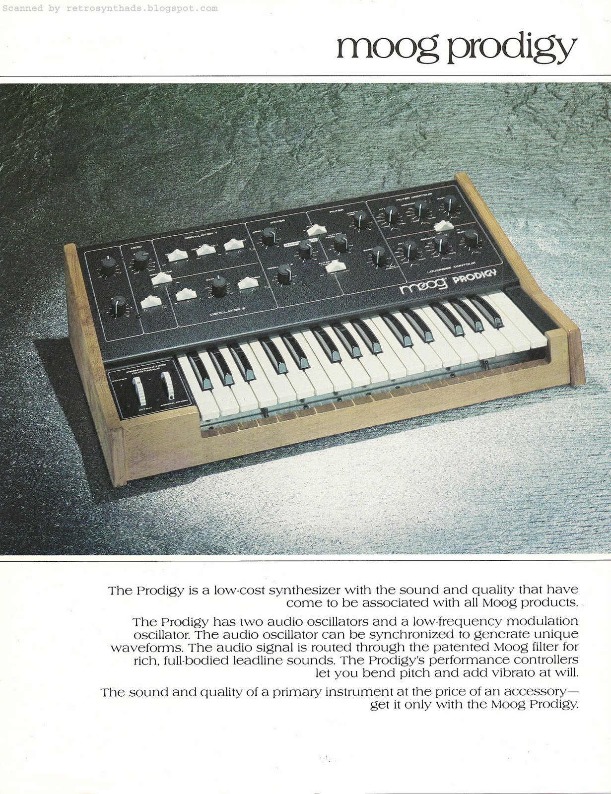 Astronauta Pinguim: Moog Prodigy (text in english)