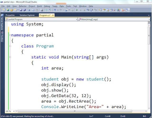 Partial Class In C My Tutorials