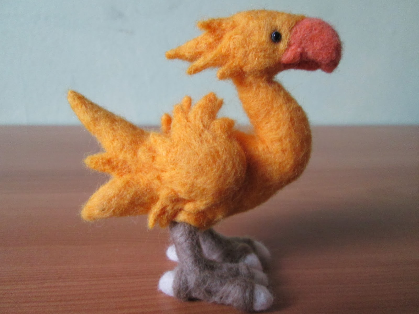 Sara Dunkerton Illustration and Animation: Needle Felted Chocobo!