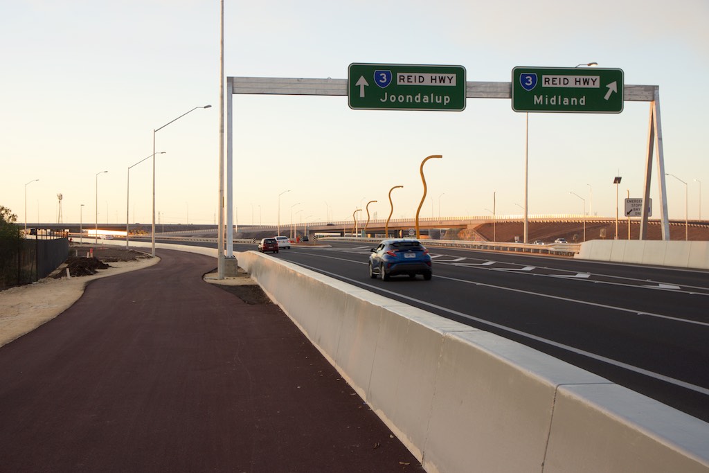 Bicycle Perth: Reid and Tonkin Highway Interchange