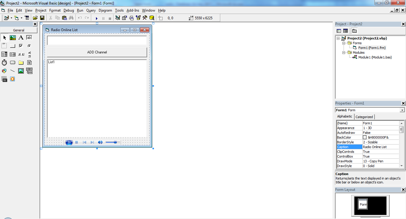Membuat Radio Online Channel List menggunakan visual basic 6 Microsoft access 2007 - artikel ...