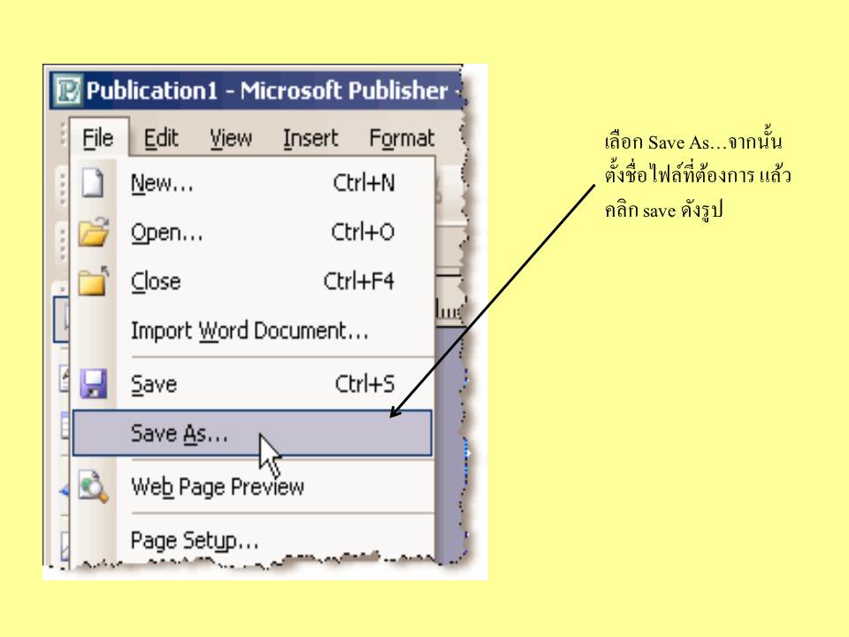 Presend: Microsoft Publisher