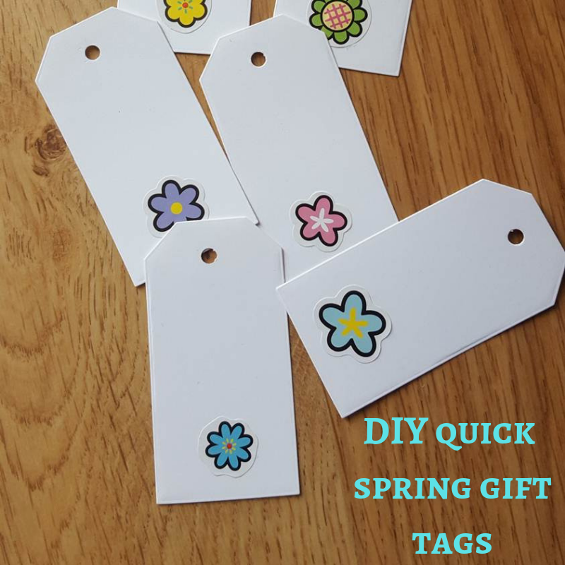 DIY quick spring gift tags |Keeping it Real