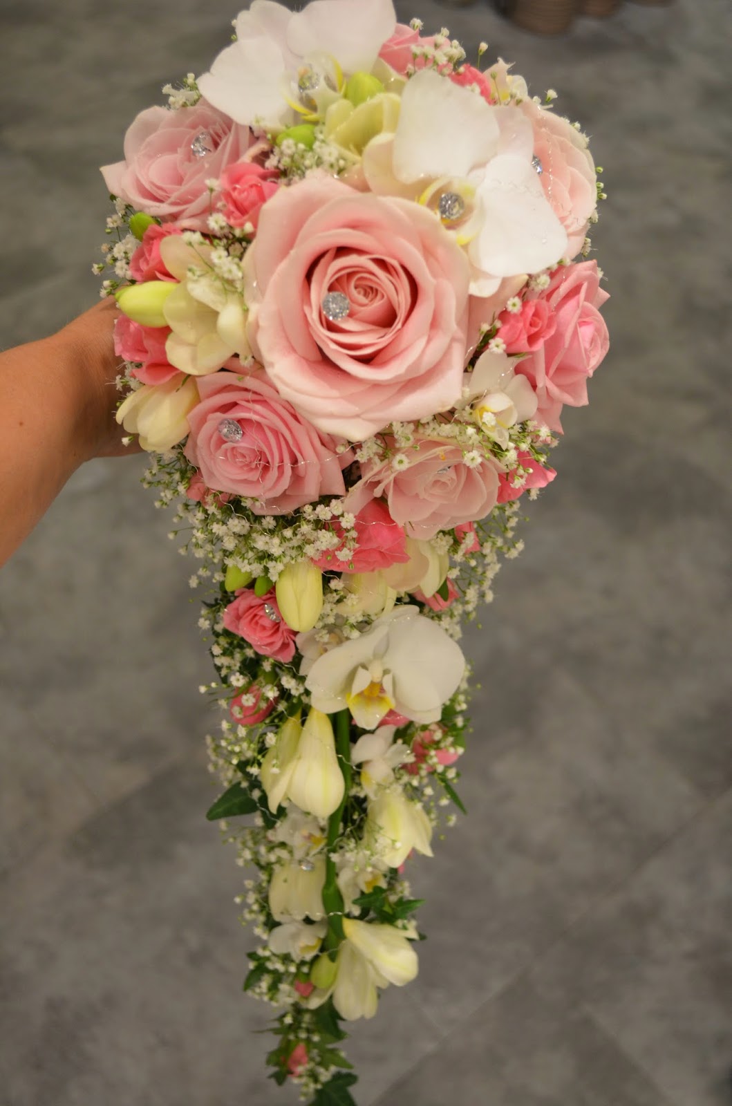 FLORISS Ålgård: May Tove`s brudebukett.