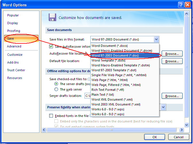 Just Wanna Share ::..: Setting Default file Extensi .docx ke .doc ... Just Wanna Share ::..: Setting Default file Extensi .docx ke .doc ...