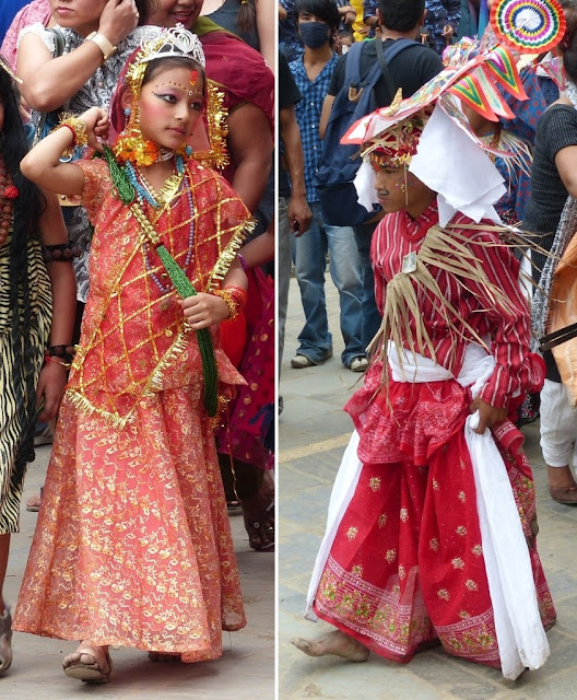 Local style: Costumes of the Gai Jatra festival