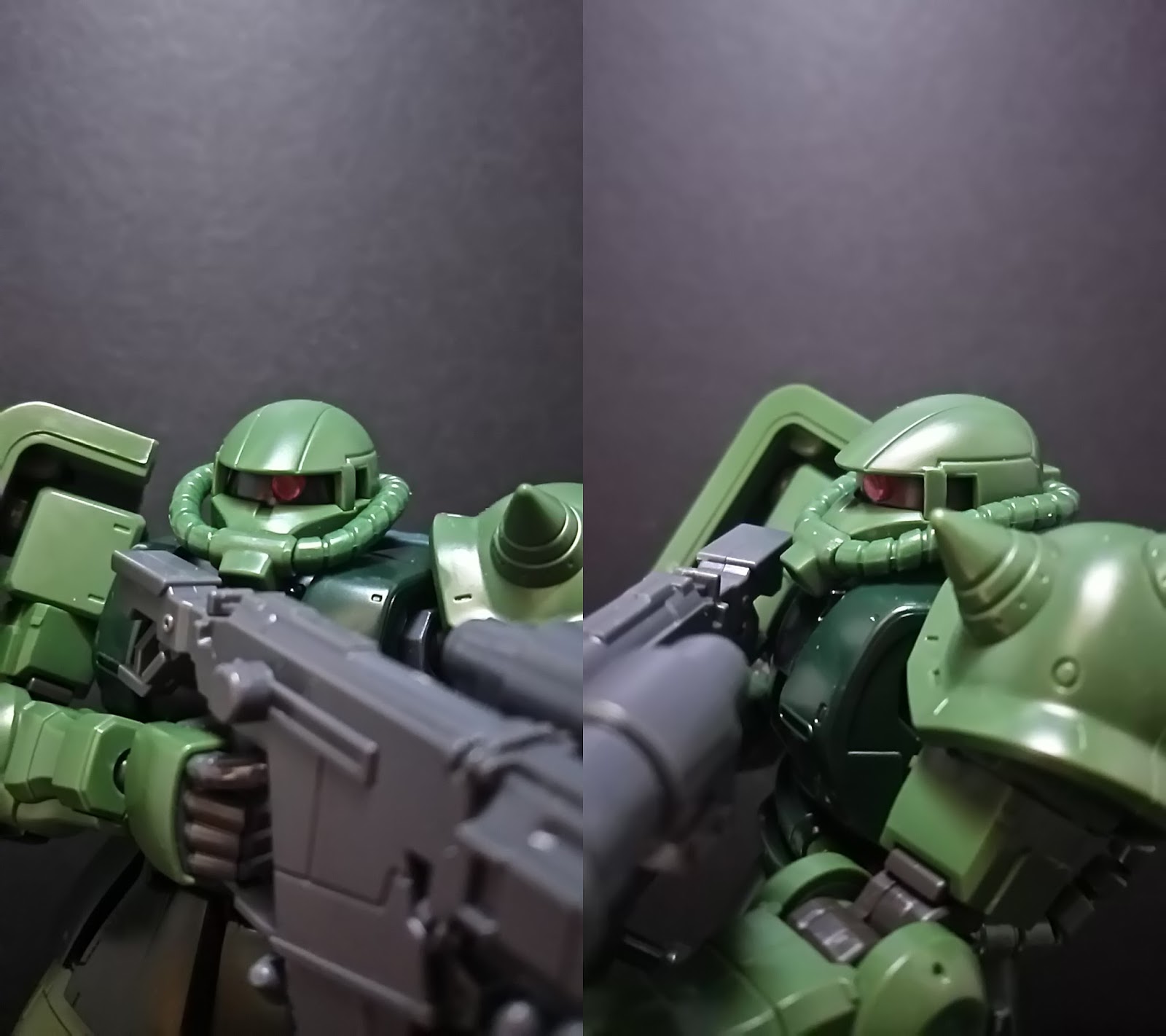 GUNPLA-Linux: HGザクII C型C-5型 モノアイ自作