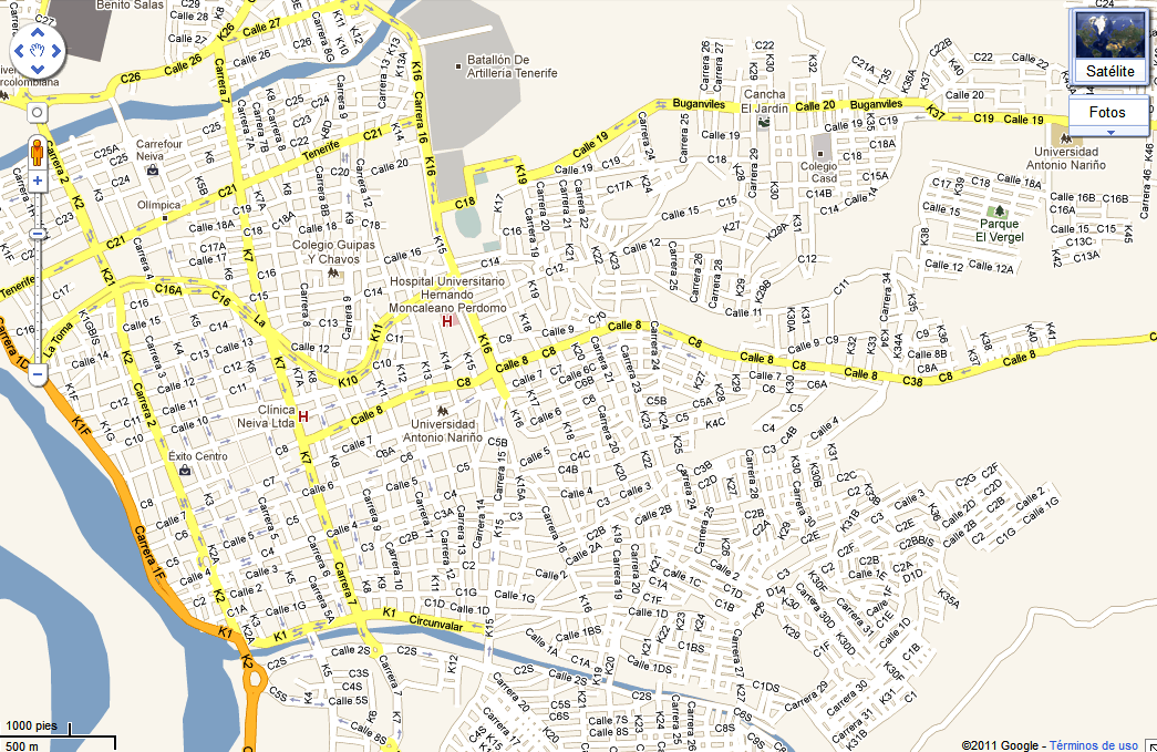 Neiva Huila Colombia: MAPAS NEIVA