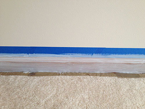 How To Paint Baseboards With Carpeting - The Red Painted Cottage