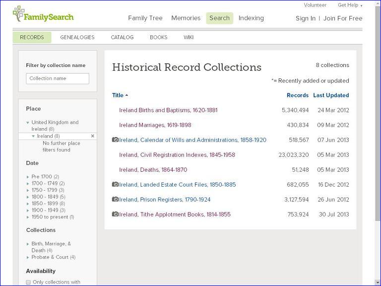 The GENES Blog: FamilySearch redesigns international records ...