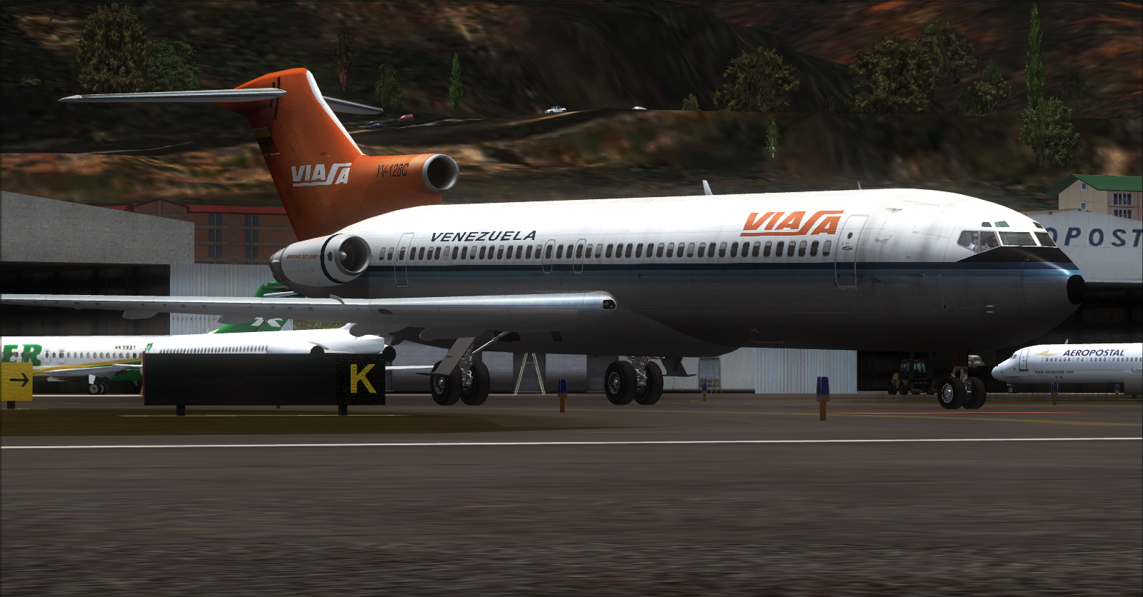 [FS2004/FSX/P3D] TDS Boeing 727-200 VIASA YV-128C - Avensa YV-96C Base Pack