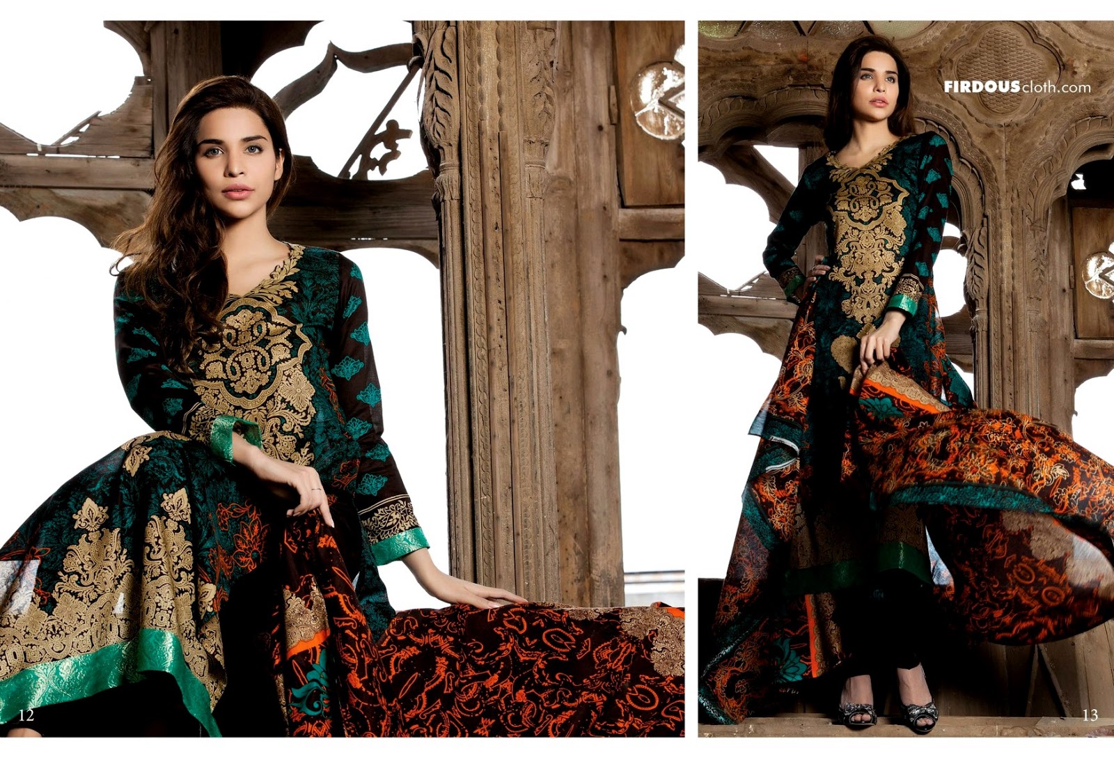 New Firdous Lawn Designs 2013-2014 | Exclusive Firdous Lawn Collection ...