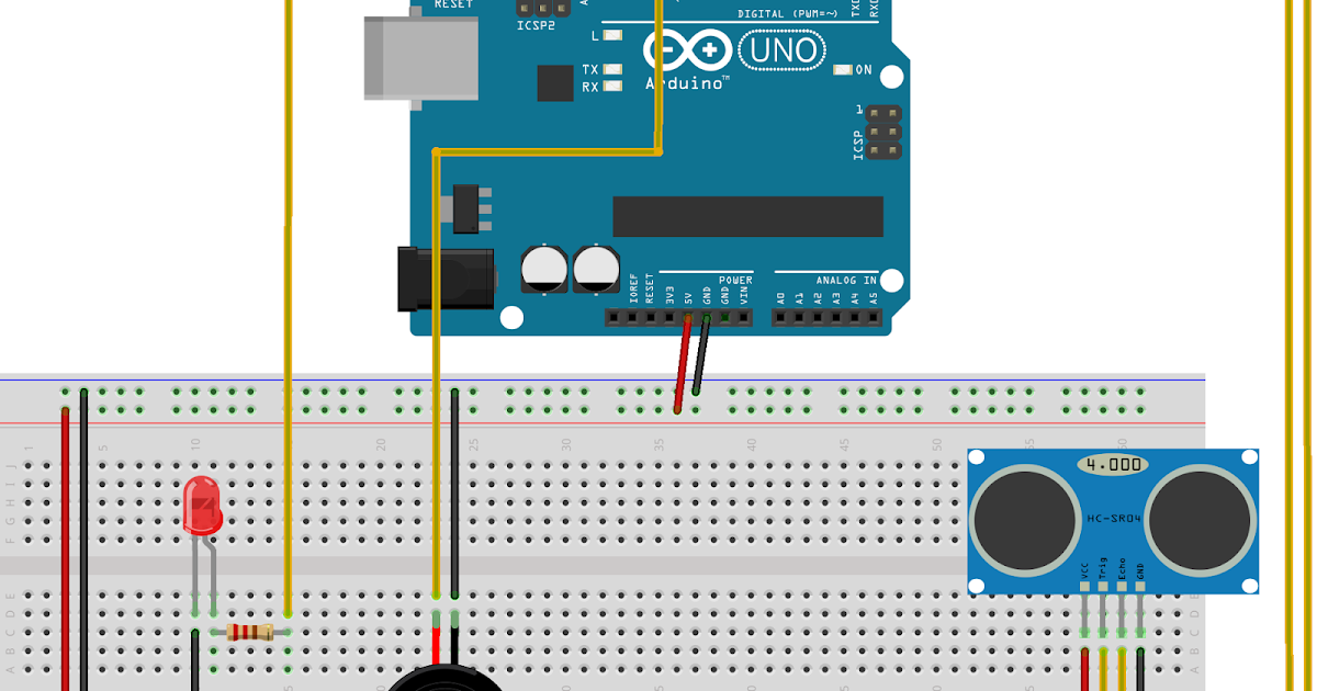 Alarma con sensor Ultrasonico HC-SR04