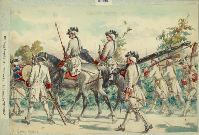 Painting Wargames Figures: WAS in Italy: Modena Regiment