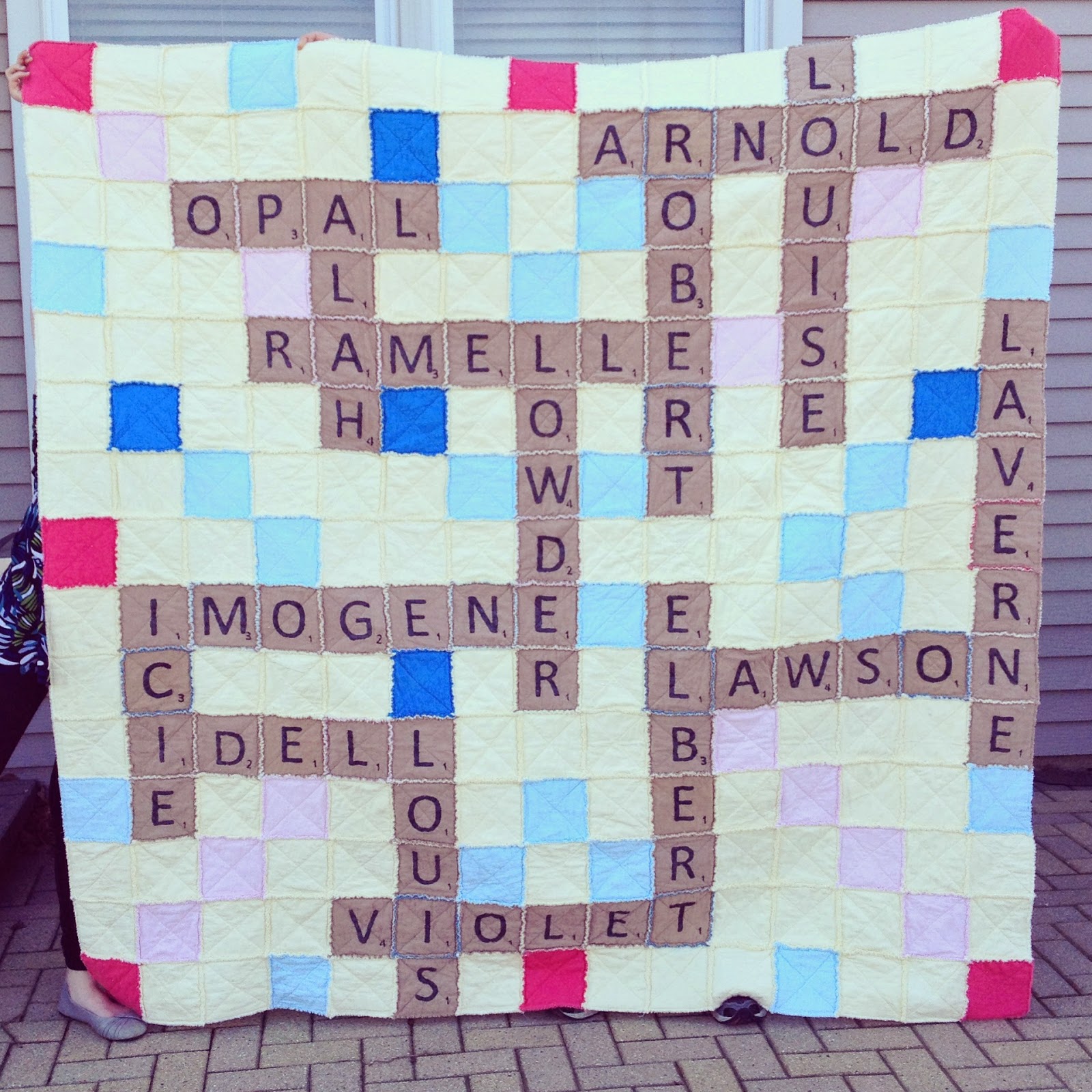 ...and chaos ensued: Scrabble Flannel Quilt
