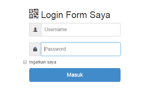 Membuat Form Login Sederhana dengan Glyphicon di Bootstrap ~ Dunia Ilmu ...