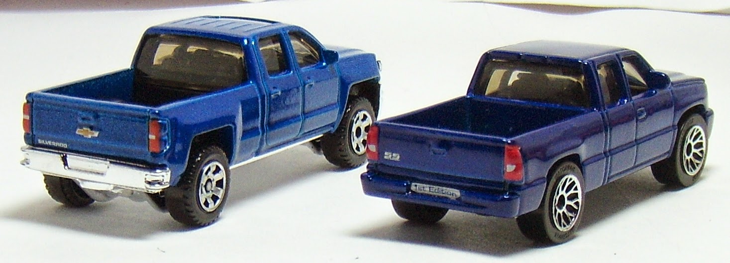 Matchbox 2014, 2005, 1999 Chevy Silverado and 2000 GMC Terradyne Concept