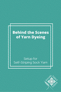 Karen D. Robinson: Behind the Scenes: Self-striping sock yarn set-up ...