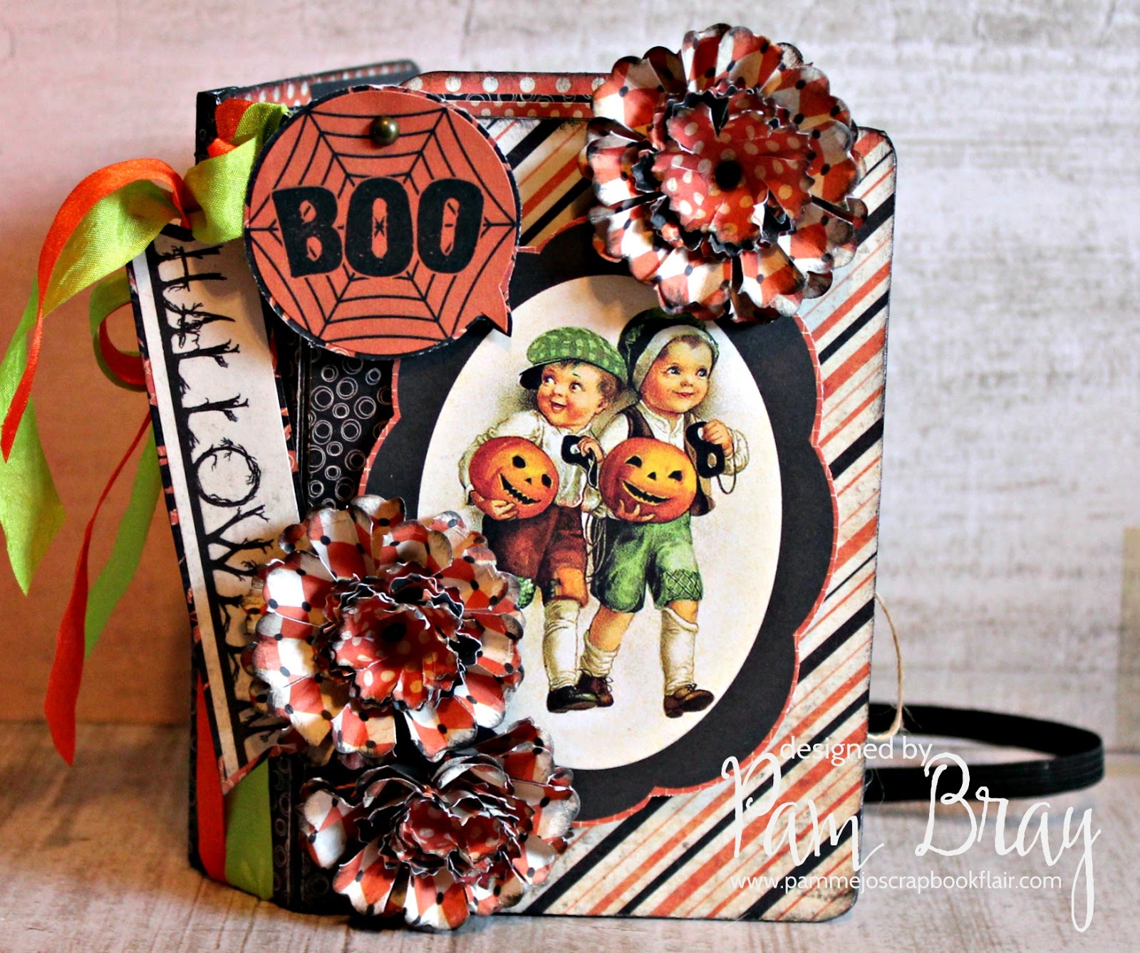 Pam Bray Designs: A Girl with Flair: Boo to You Passport Album with ...
