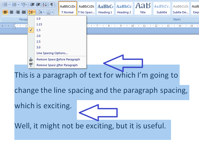 Online Guide To Education And Technical Help: Formatting in MS Word