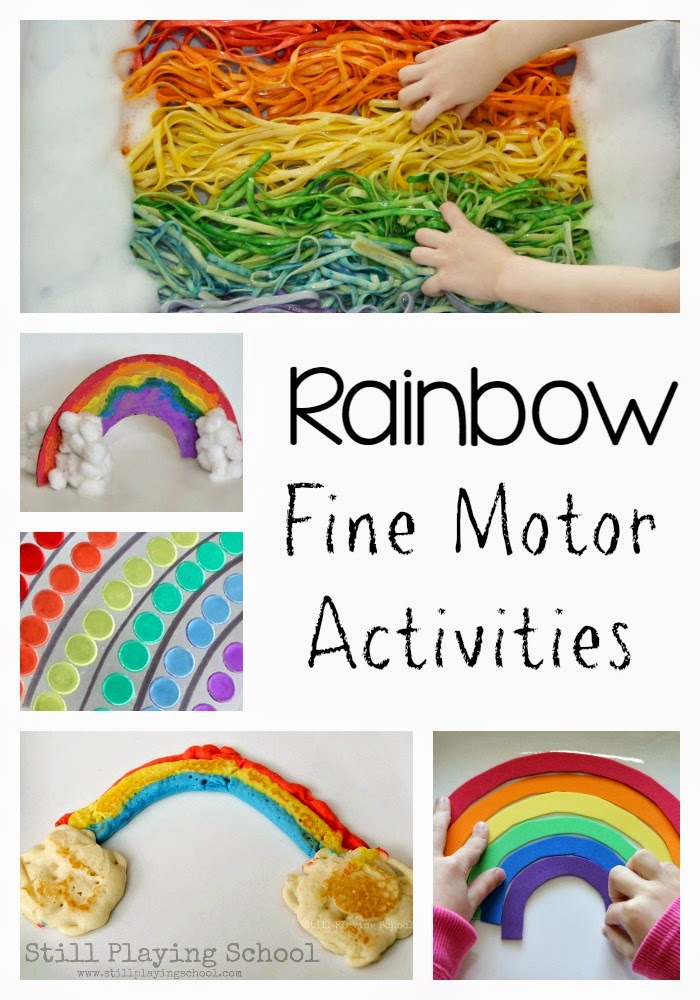 Rainbow Fine Motor Ideas | Still Playing School