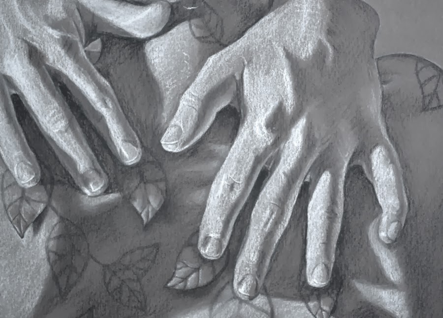 Heather Clements Art: "Emerge" Charcoal Drawing