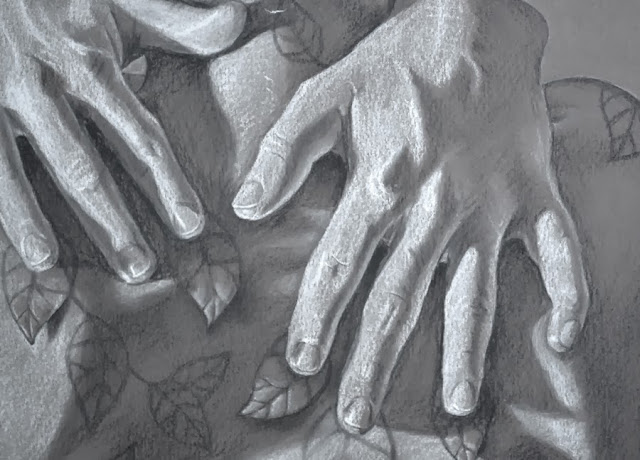 Heather Clements Art: "Emerge" Charcoal Drawing
