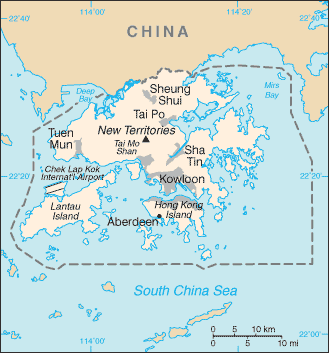 Map Of Hong Kong Islands