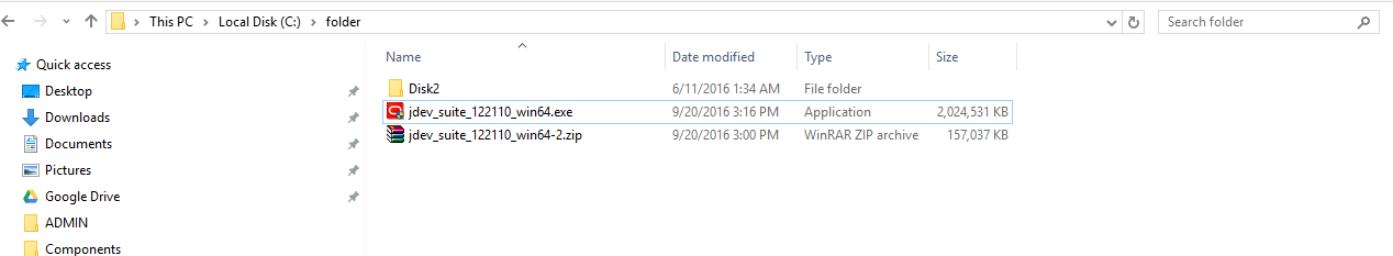 Error While Setup Jdeveloper 12c Could Not Extract The Archive Because It Is Corruptederror Code 1