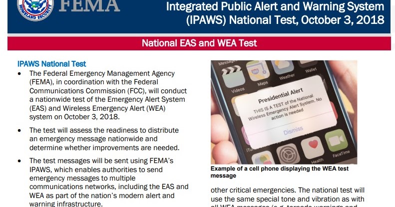 Franklin Matters: "a nationwide test of the Emergency Alert System and ...