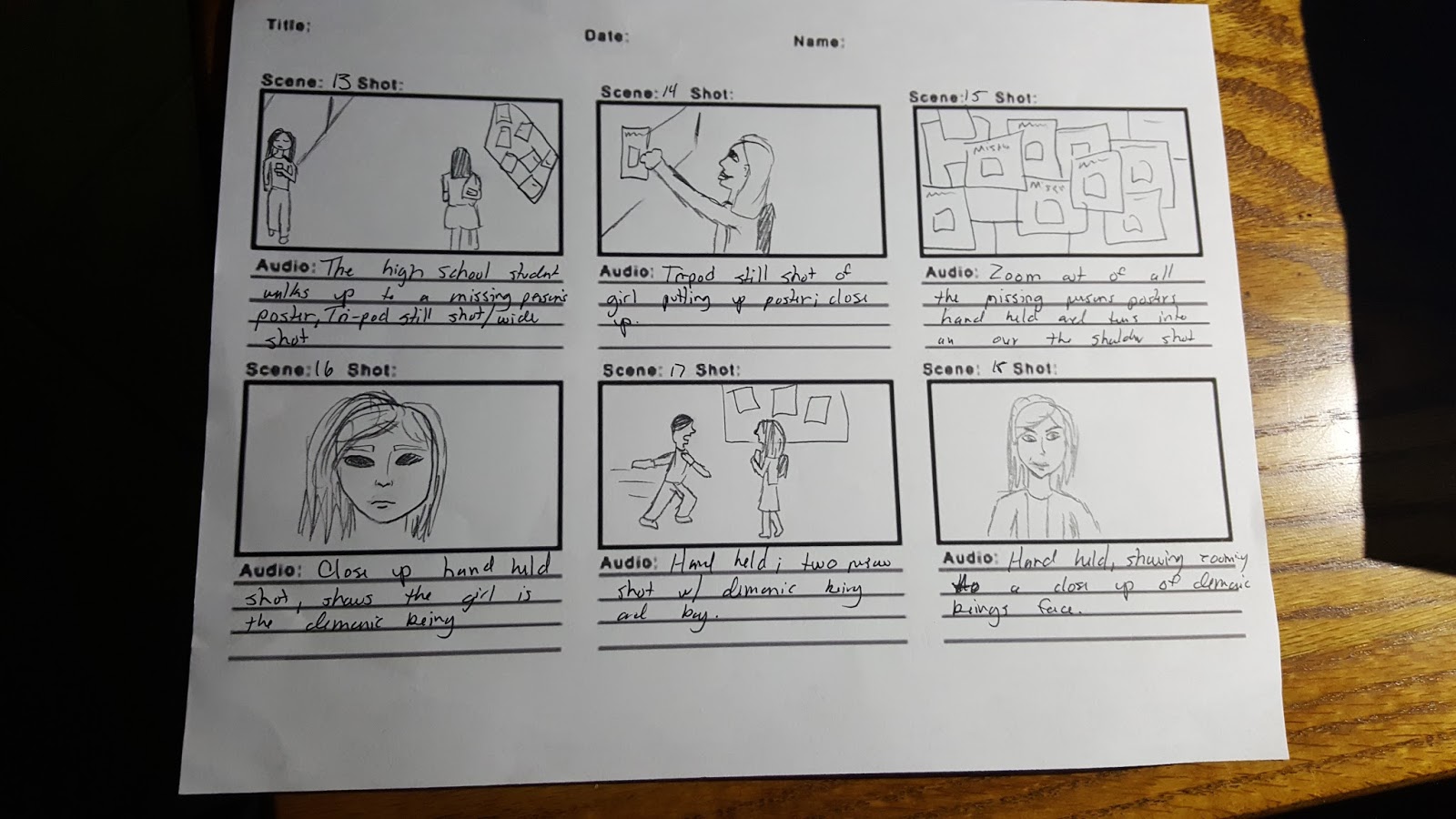 Revisions #8 Storyboard