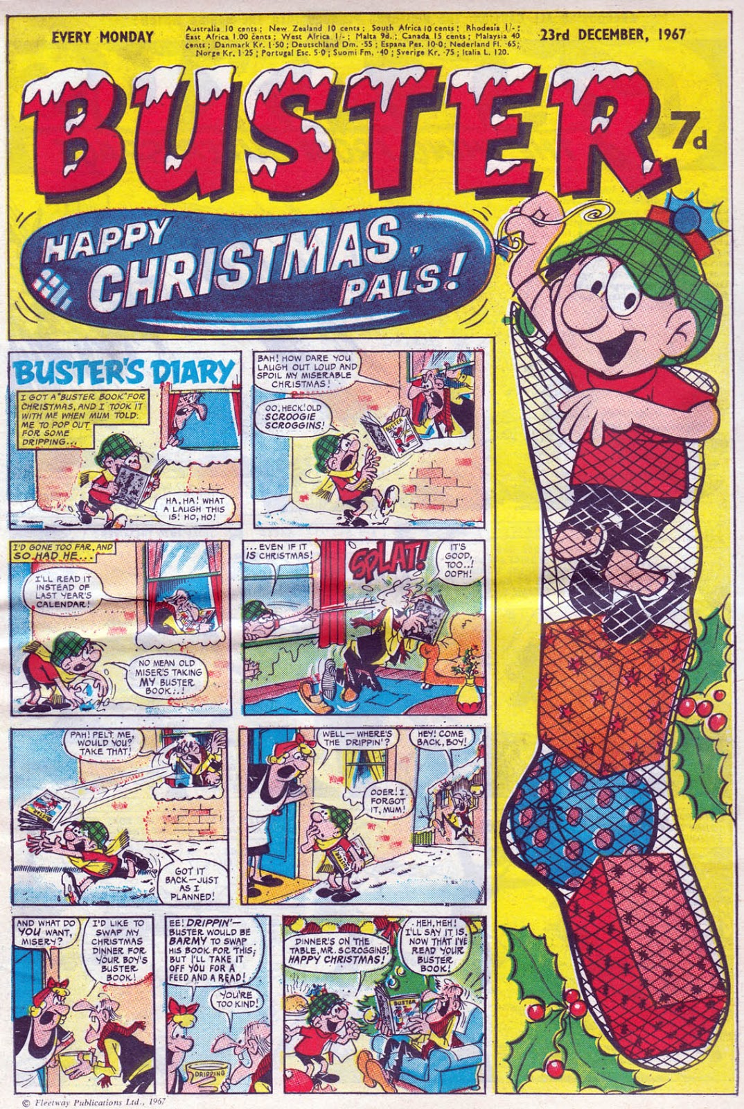 BLIMEY! The Blog of British Comics: Christmas comics: BUSTER (1967) BLIMEY! The Blog of British Comics: Christmas comics: BUSTER (1967)