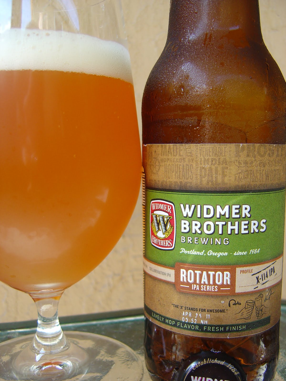 Brix's Brewlog: Widmer Brothers Brewing Co.'s Rotator IPA: X-114
