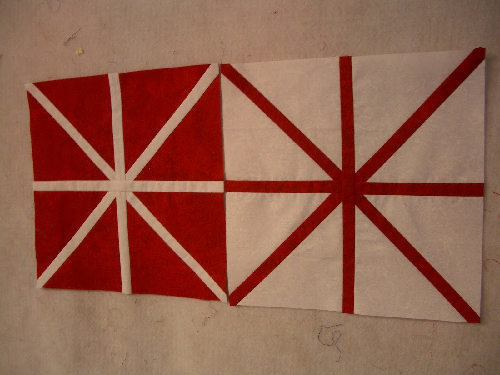 Pokeytown Kim: Simple red and white blocks