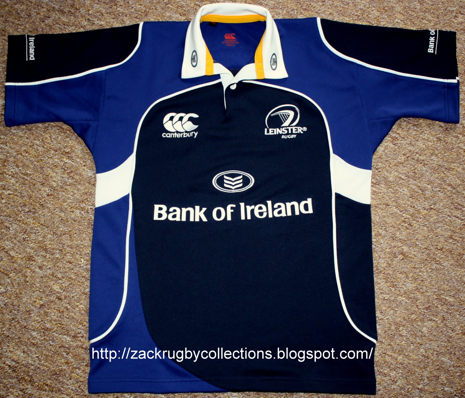 ZackRugby Collections®: Leinster Classic SS Home 2007/2008 Rugby Jersey