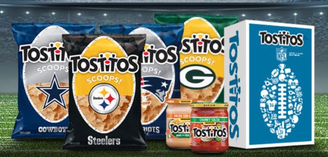 Amazon Selling Tostitos NFL Party Packs of Chips and Dip