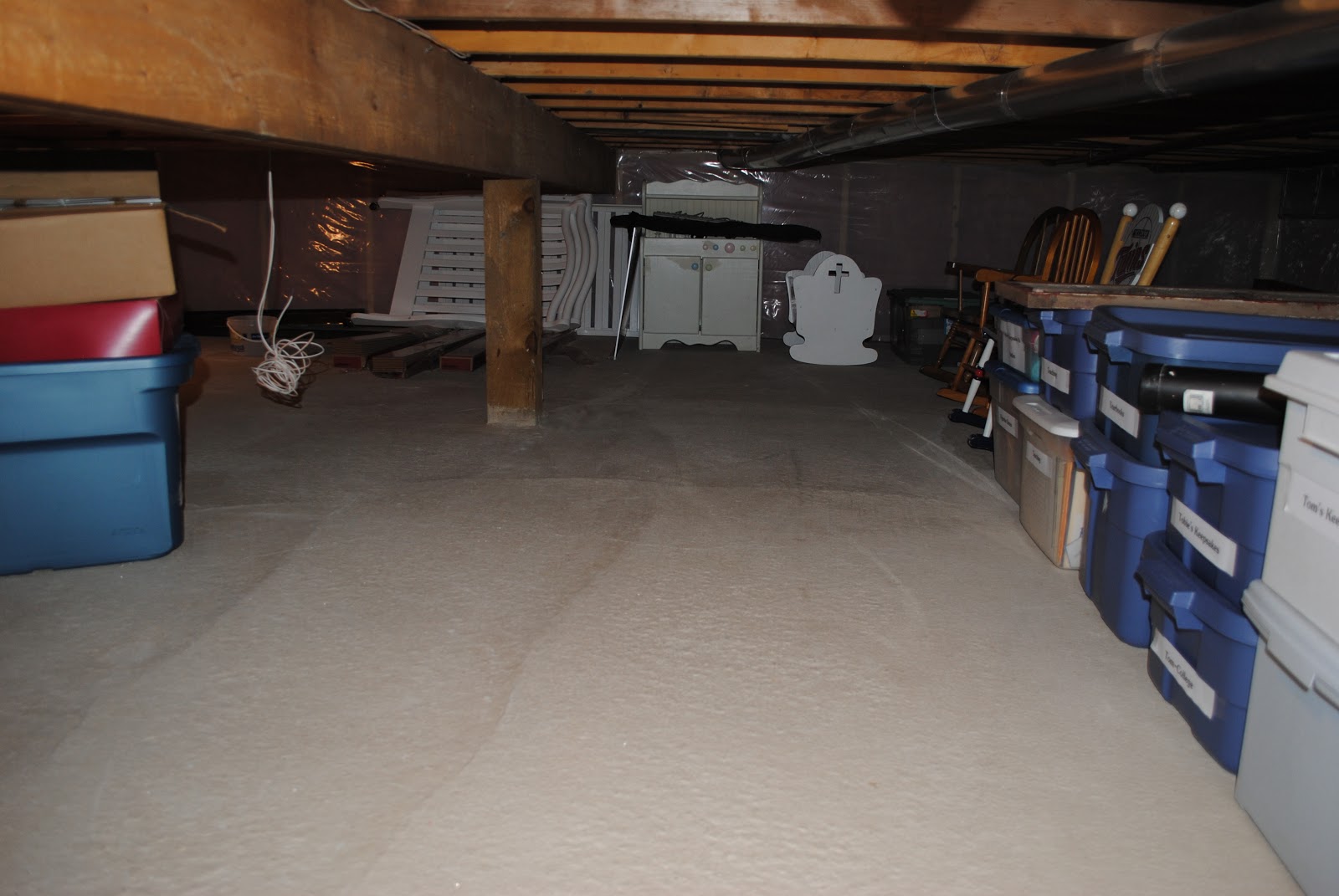 Tobie's thoughts: resolutions...early! Finished crawl space update!