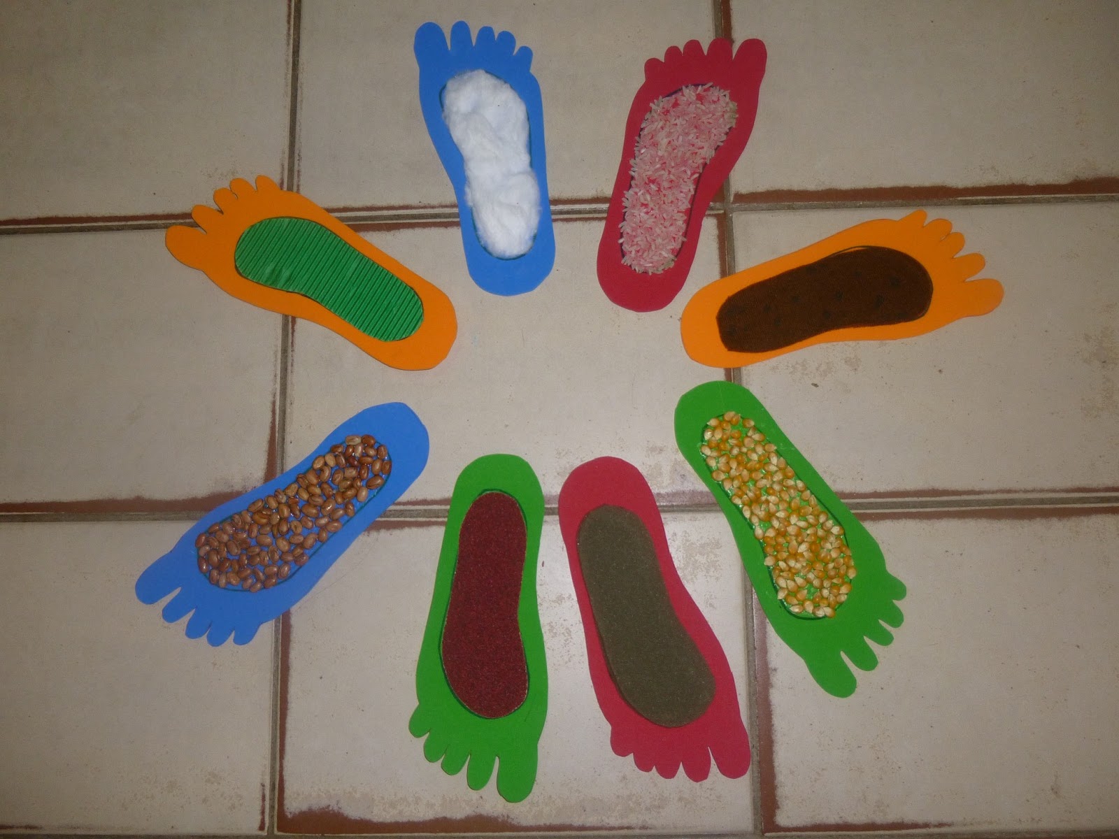 Projetos na Educação Infantil: PÉS DE TEXTURAS