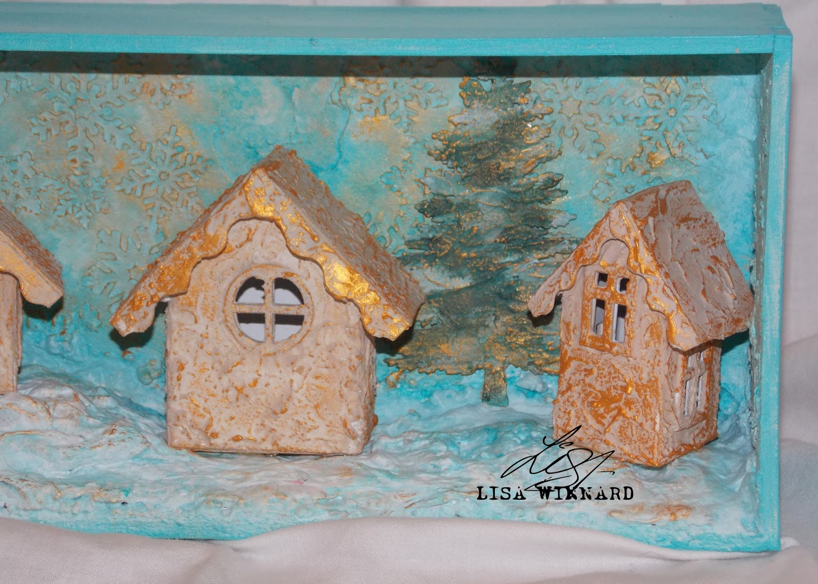 Tando Creative: step-by-step with Lisa - Christmas box scene