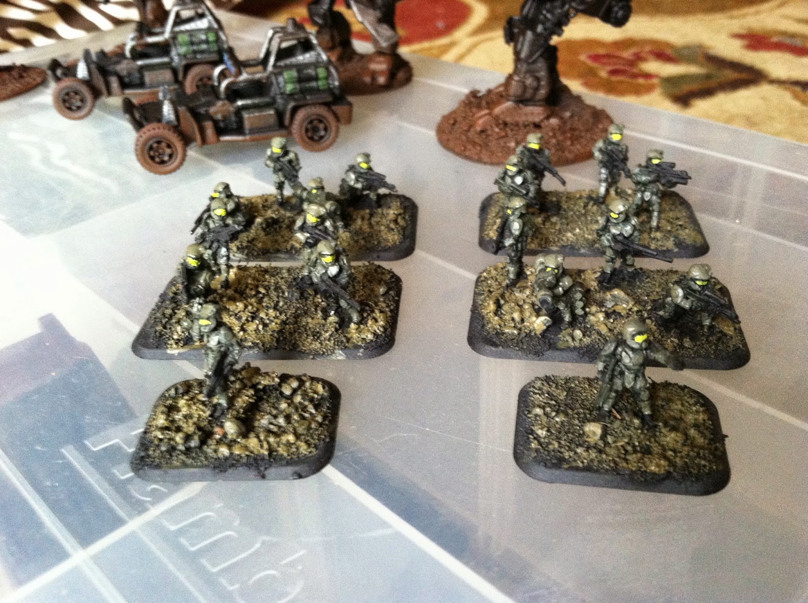 The WarPig: Gruntz 15mm: Terran Alliance Marines WIP