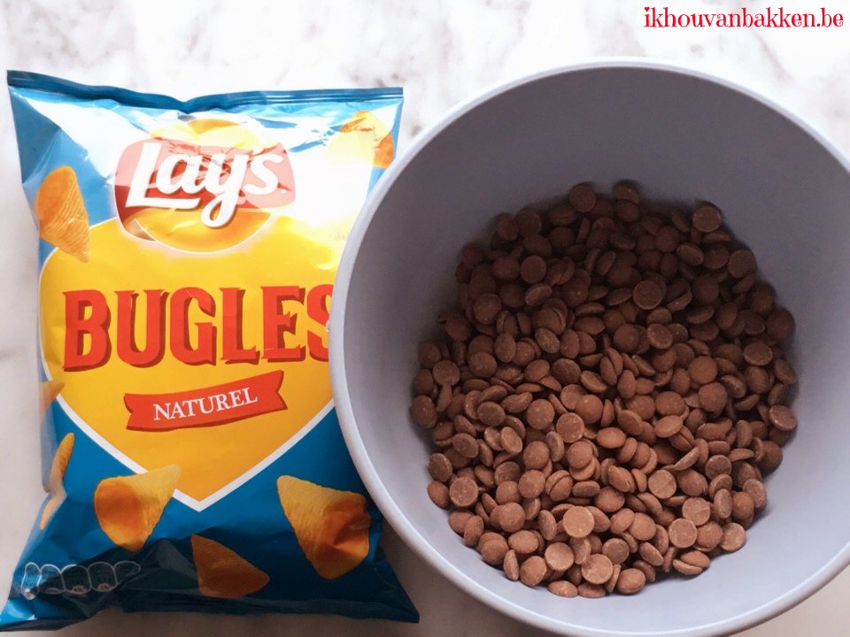 Ik hou van bakken: Bugles met melkchocolade (home made Smash)