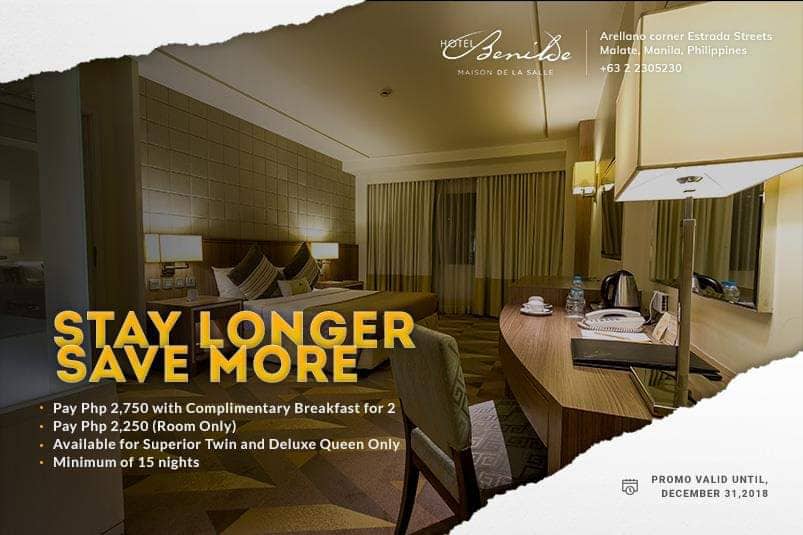 Hotel Benilde: Overnight Staycation! - Patches of Life