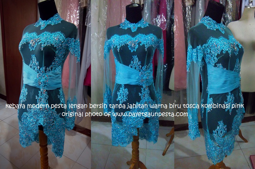 Baru 26+ Model Kebaya Biru Tosca